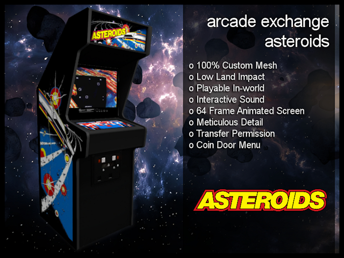 Second Life Marketplace - [AMG] Arcade Exchange - Asteroids